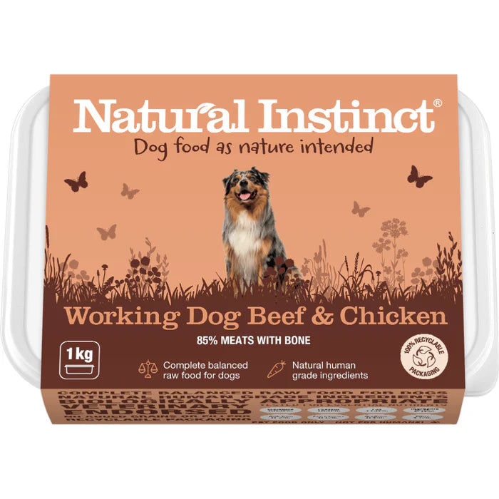 Natural Instinct Working Dog Beef & Chicken – Sid and Lola Natural Pet Shop